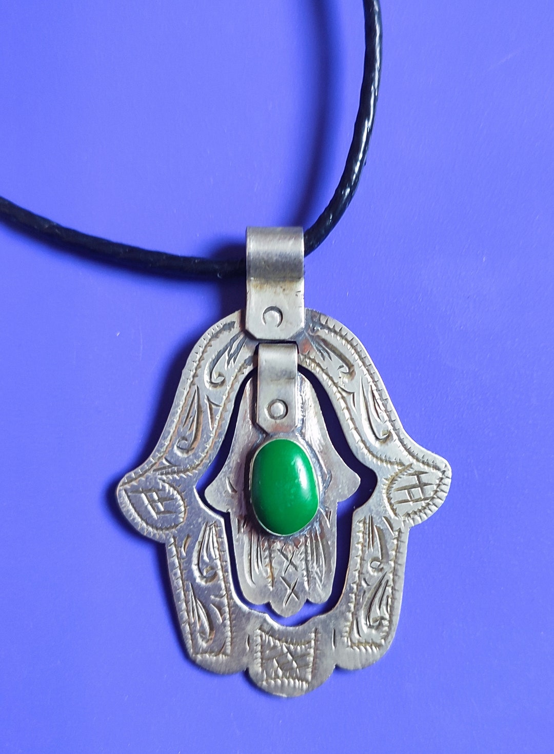 Berber Silver Khamsa - Morocco Hamsa -hand of Fatima Amulet - Gift for ...