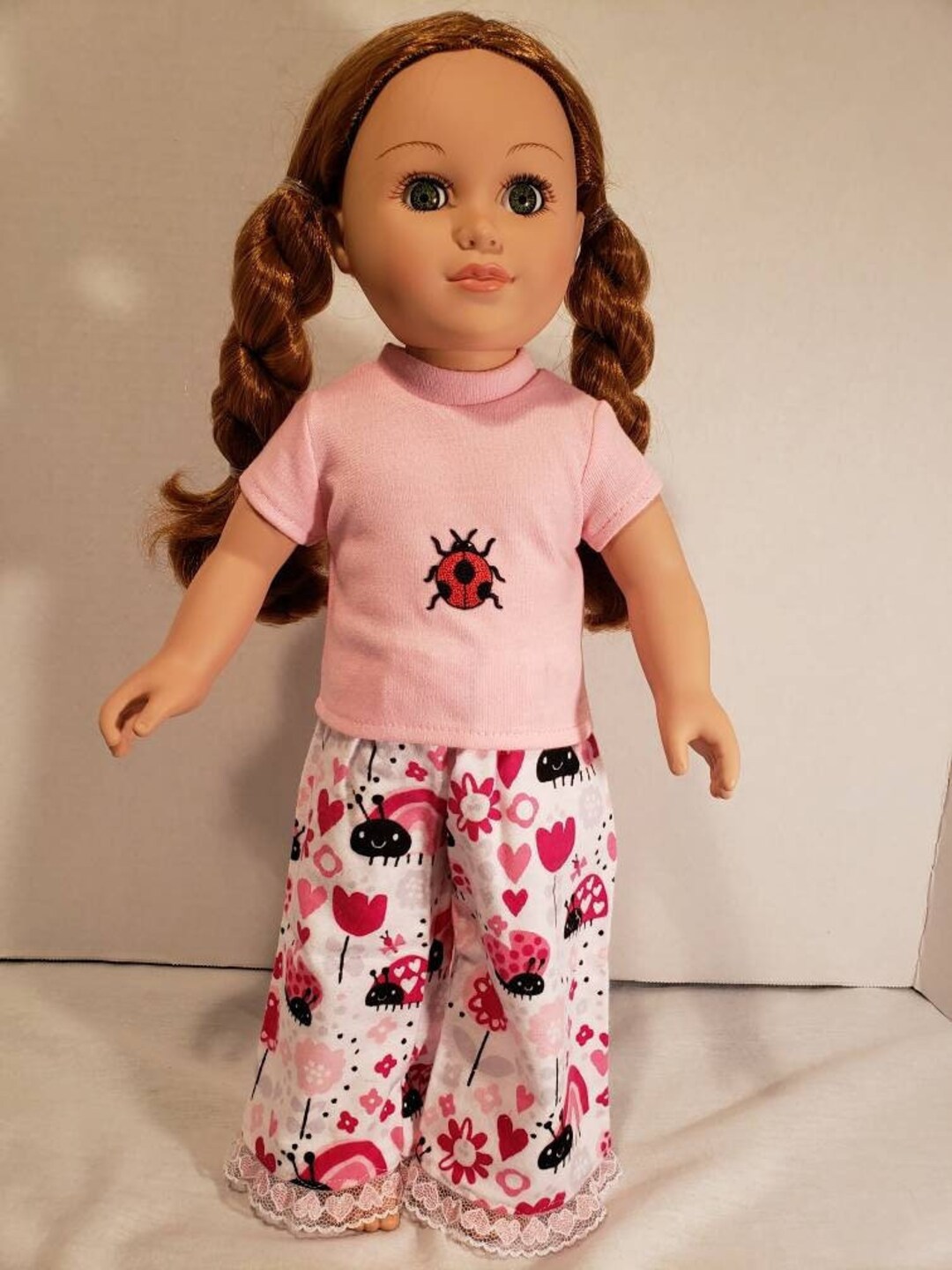 Pink Ladybug Doll Pajama Set for 18 Inch Dolls - Etsy
