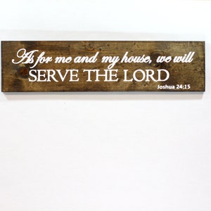 As for Me and My House Sign - Etsy