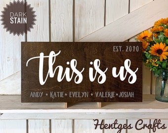 This is Us Wood Sign, This is Our Life Our Story Our Home, Rustic Wood ...