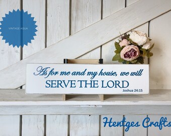 As for Me and My House Sign - Etsy