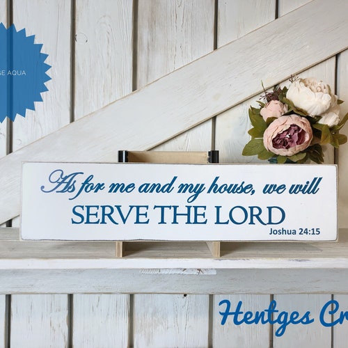 As for Me and My House Sign - Etsy