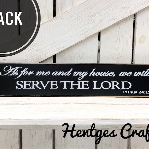 As for Me and My House We Will Serve the Lord Sign - Etsy