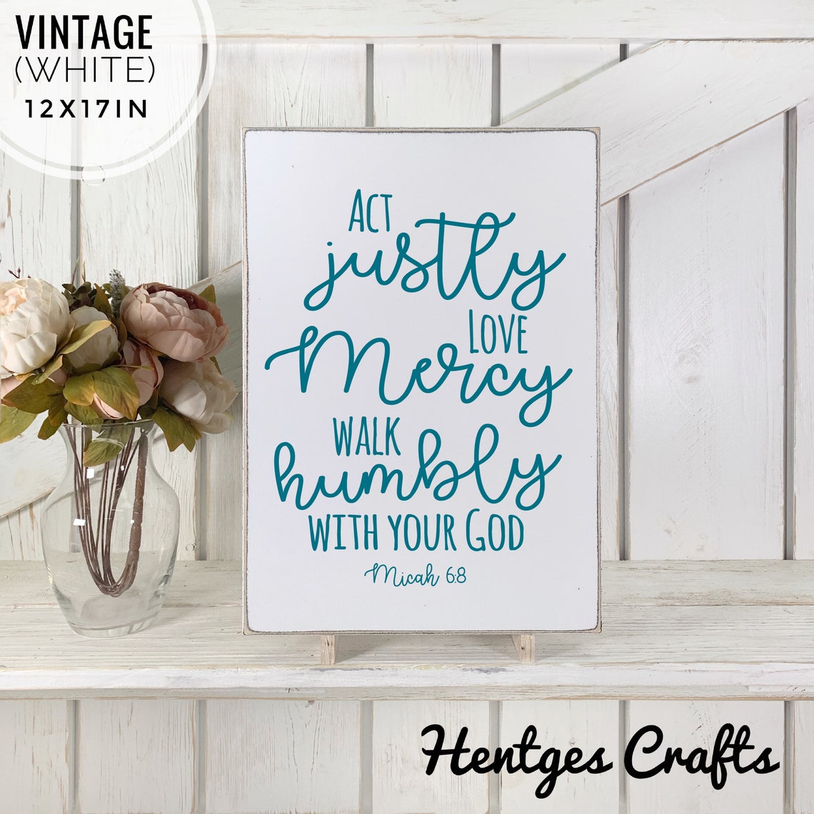 Act Justly Love Mercy Walk Humbly With Your God Sign Micah 6:8 - Etsy