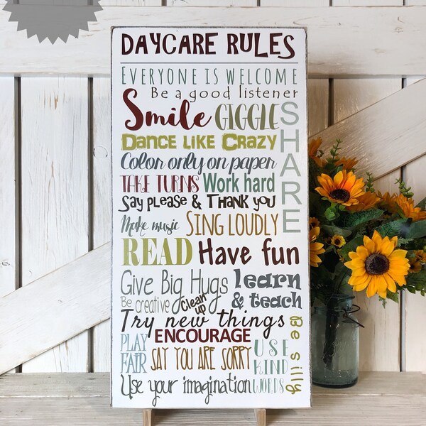 Daycare Rules - Etsy