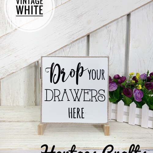 Drop Your Drawers Laundry Room Sign - Etsy