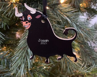 Ferdinand the Bull Christmas Ornament - Etsy Singapore