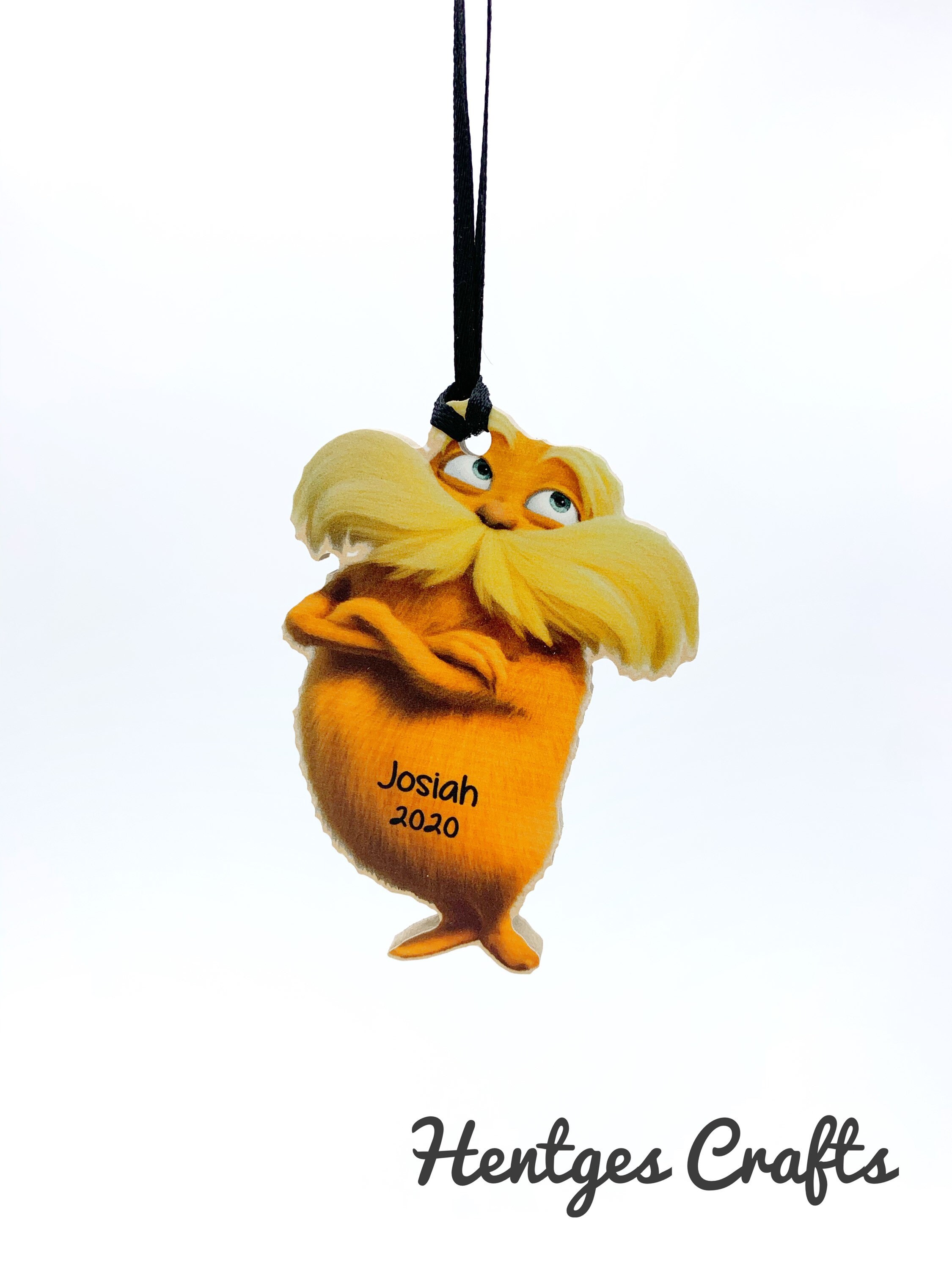 Lorax Christmas Ornament Wood 2D | Etsy
