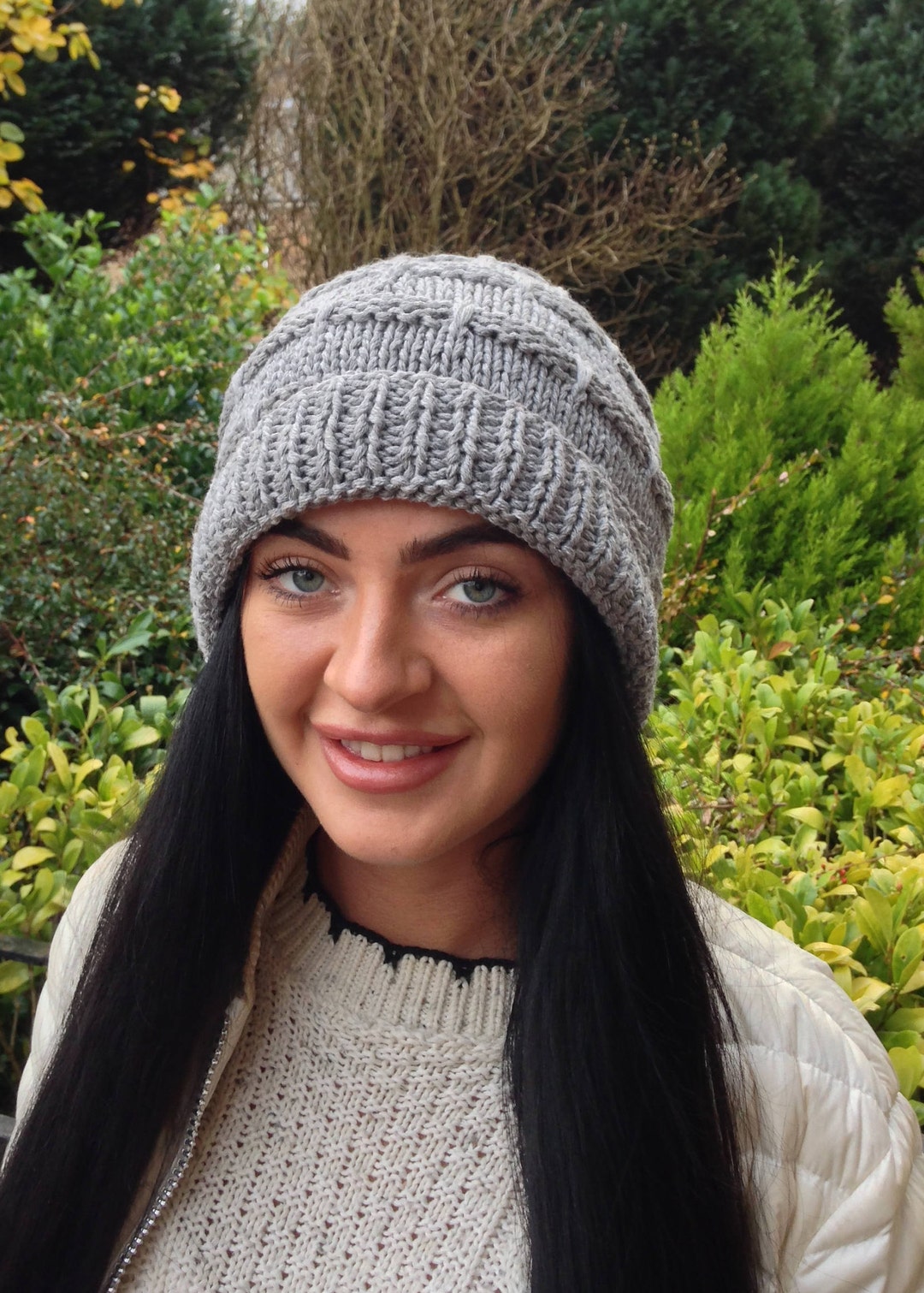 Cashmere Hat Women's Hat Silk Dark Grey Charcoal Grey - Etsy UK