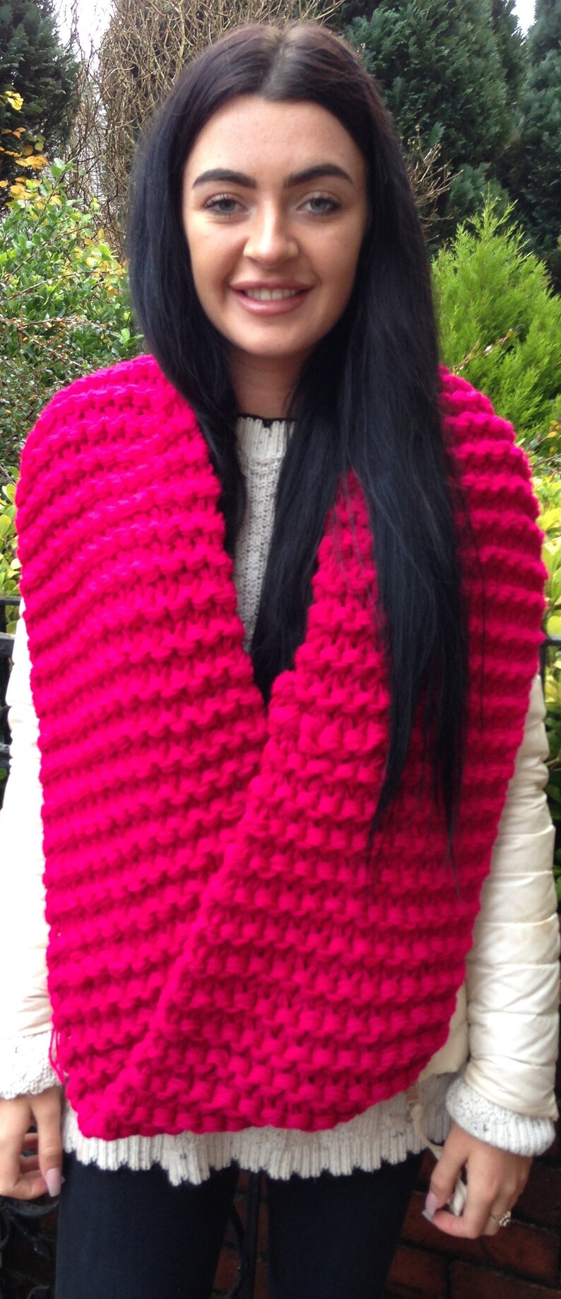 Outlander Cowl Long Black Scarf Hand Knitted Women Scarf - Etsy UK