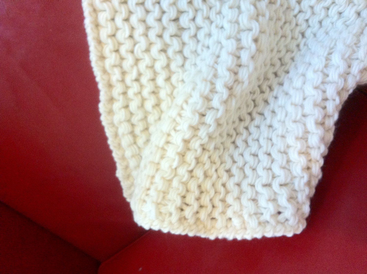 Huge, Chunky, Knitted Rug, Throw, Cream, Black, Custom Colours, 36x 24 ...