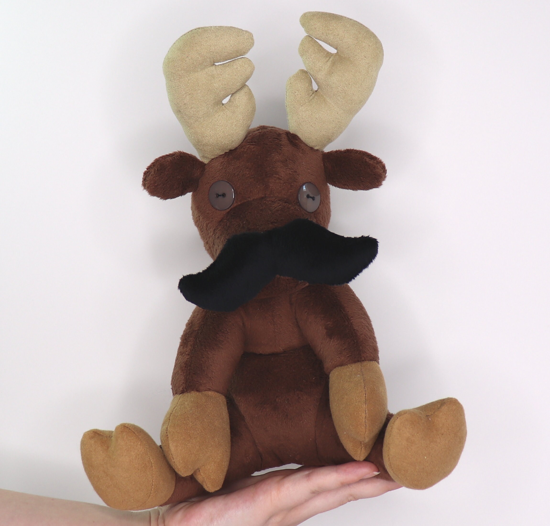 Mister Moosestache The Very Dapper Gentle-moose plushie - Etsy Polska