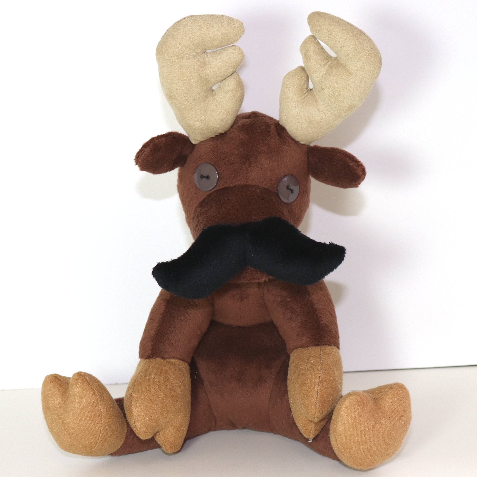Mister Moosestache The Very Dapper Gentle-moose plushie - Etsy Polska