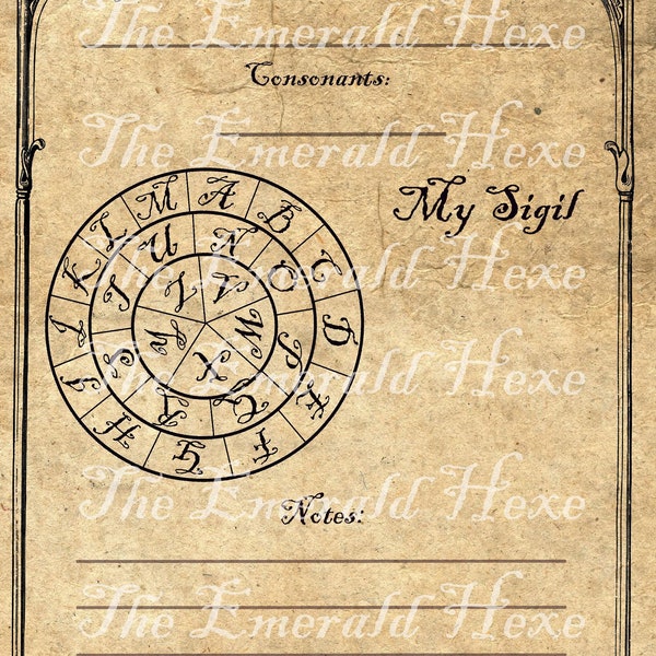 Witches Wheel Sigil - Etsy