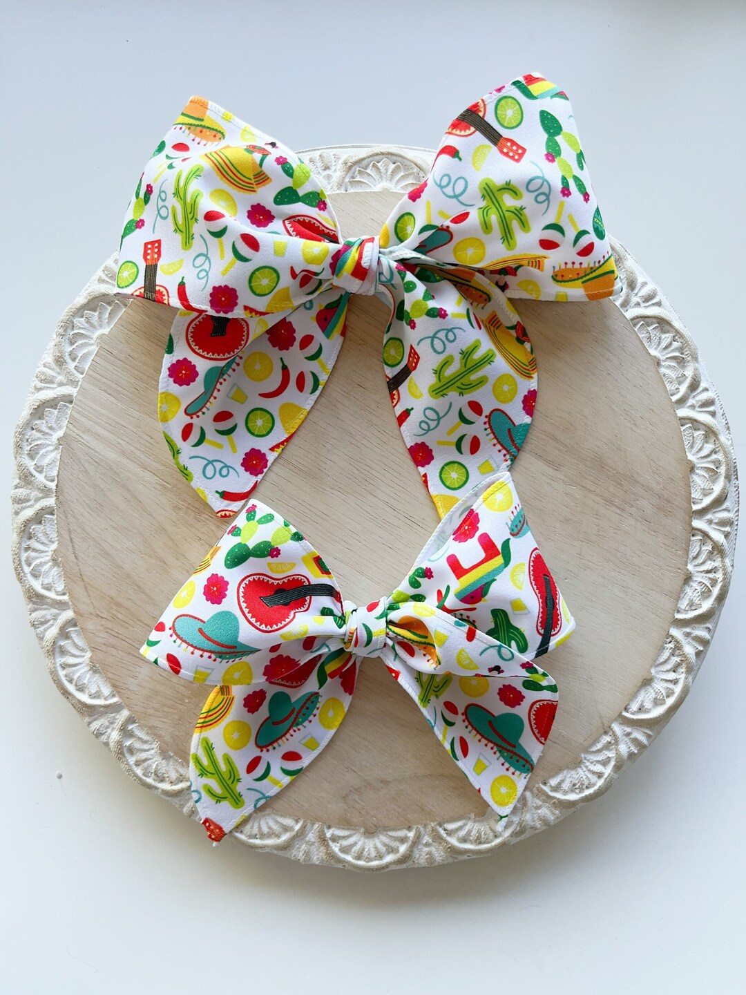 Mexican Hair Bow, 5 De Mayo Hair Bow, Festive Hair Bows Shaker Bow Bows ...