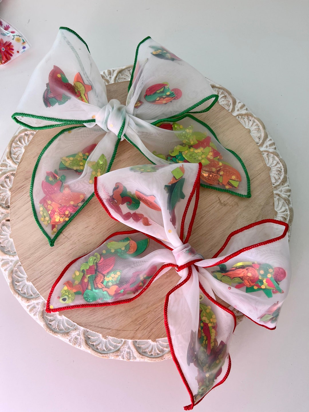 Mexican Hair Bow, 5 De Mayo Hair Bow, Festive Hair Bows Shaker Bow Bows ...