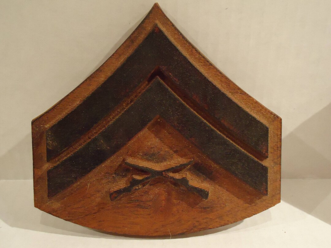 Cpl Rank With Black Chevrons Small - Etsy