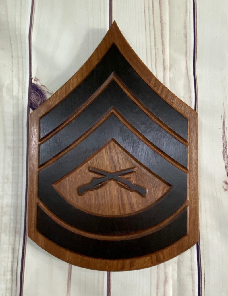 SNCO and Officer Wood Rank Insignias Extra Large and Large Sizes - Etsy