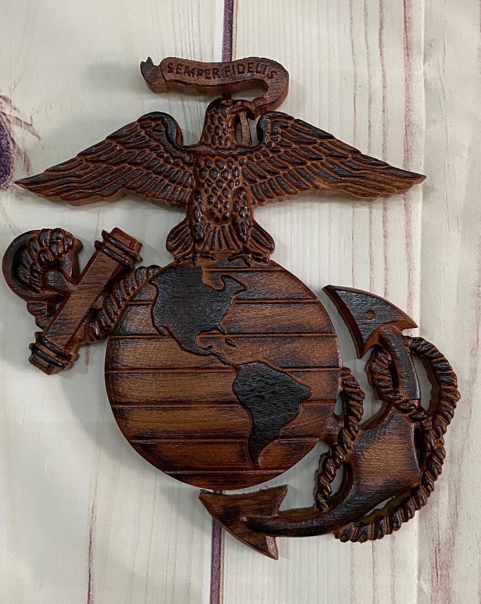LEFT FACING Large 12" Wood 3D E.G.A. Emblem - Etsy