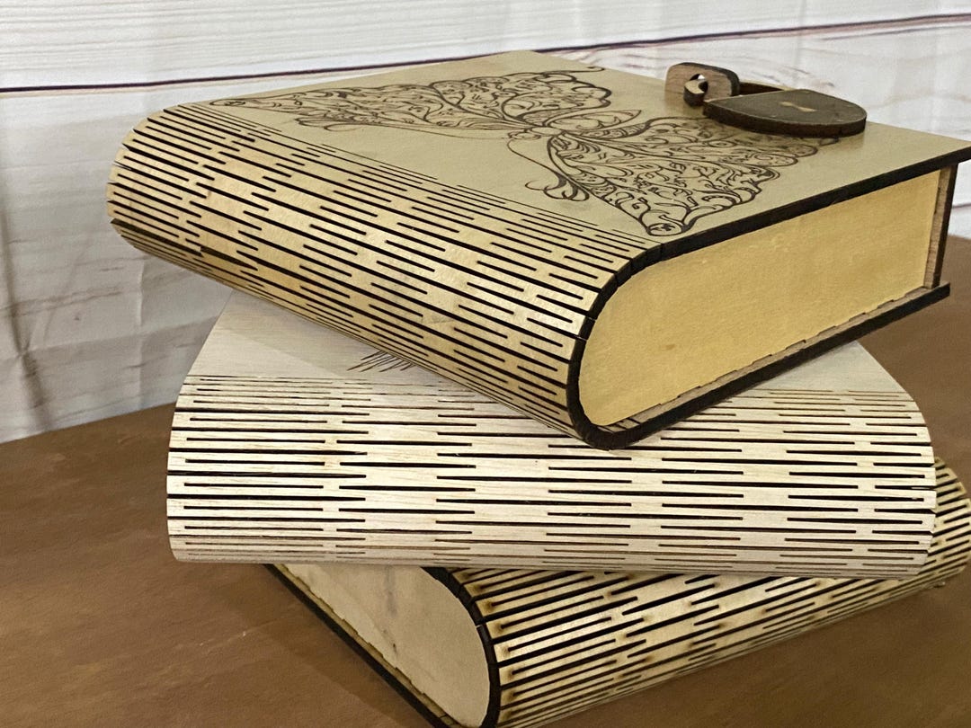 Wood Book Boxes - Etsy