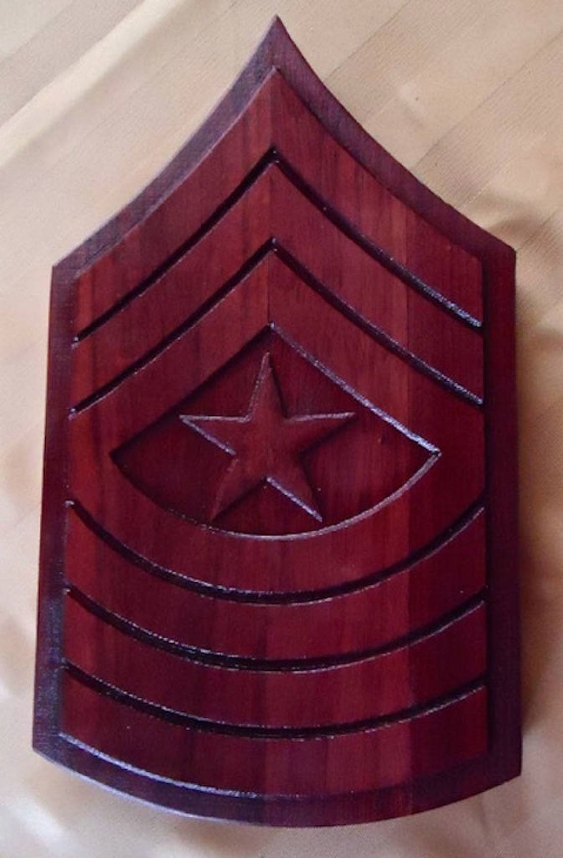 SNCO and Officer Wood Rank Insignias Extra Large and Large | Etsy