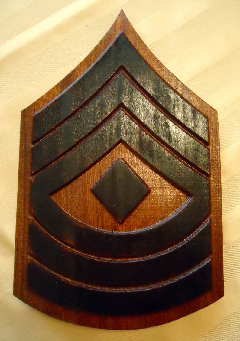 SNCO and Officer Wood Rank Insignias Extra Large and Large Sizes - Etsy