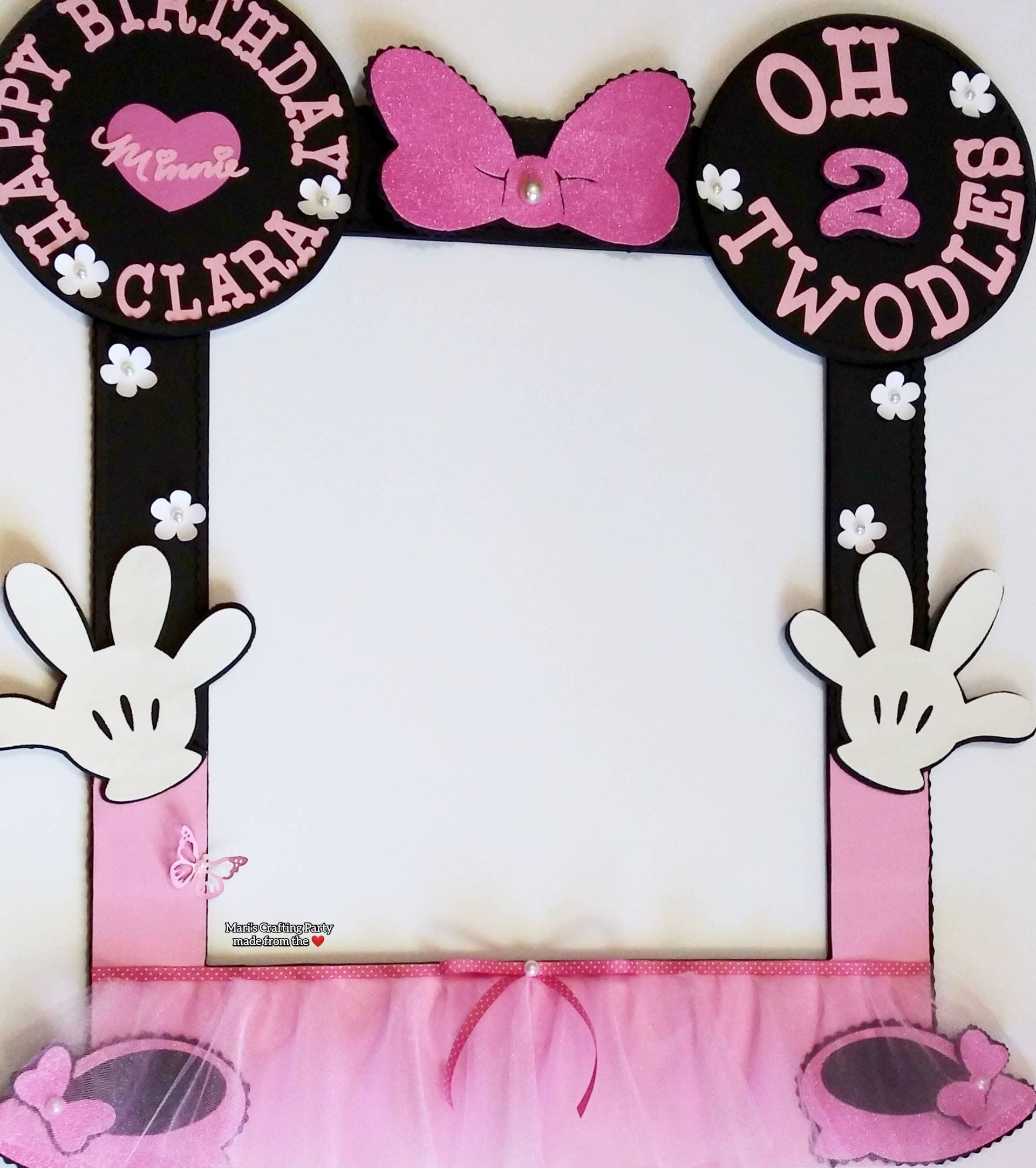 Minnie Mouse Photo Frame Minnie Photo Booth Minnie Photo | Etsy