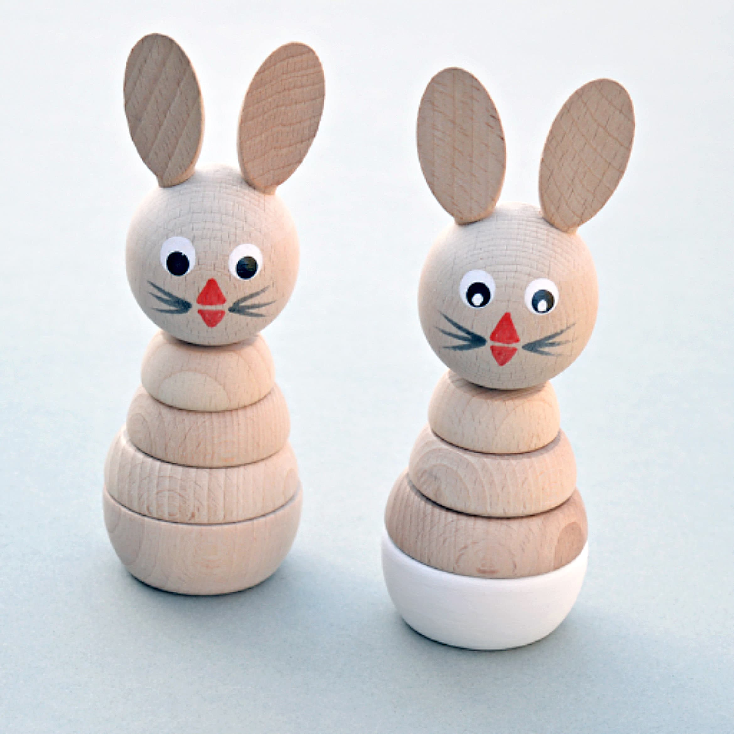 Wooden Rabbit Stacking Toy – Sustainable Beechwood - Etsy