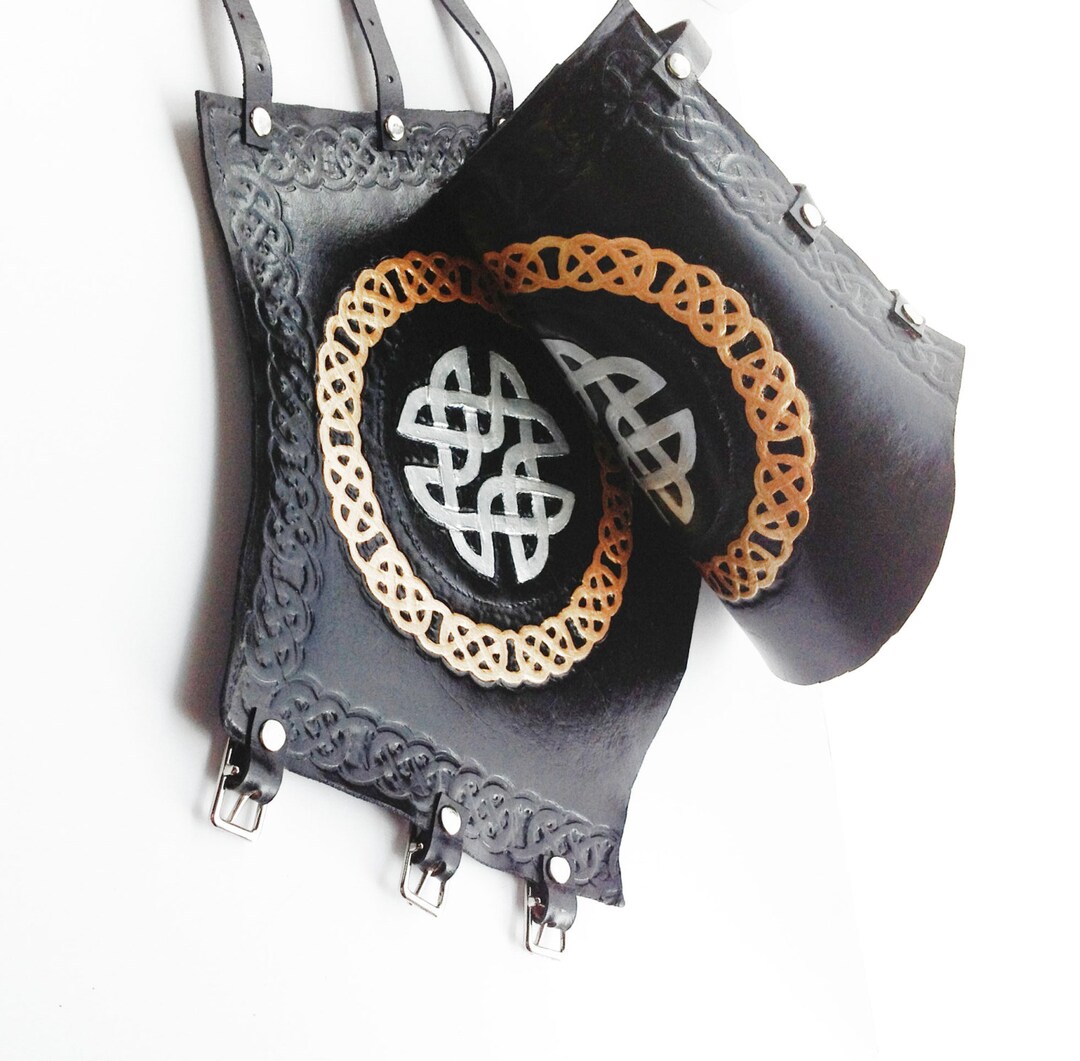 Leather Arm Bracers, Full Forearm, LARP, SCA, Renaissance, Completely ...