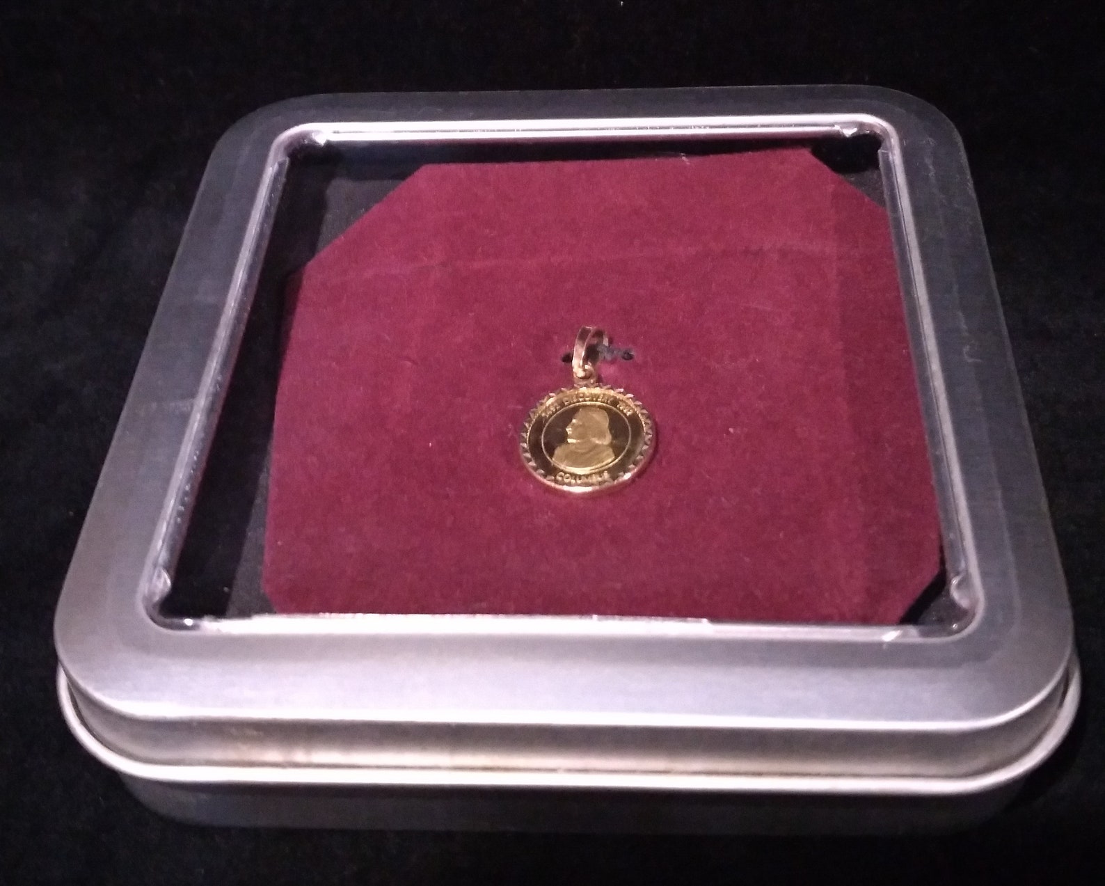Gold Columbus - Santa Maria Discovery America 1492-1992 Coin Charm ...