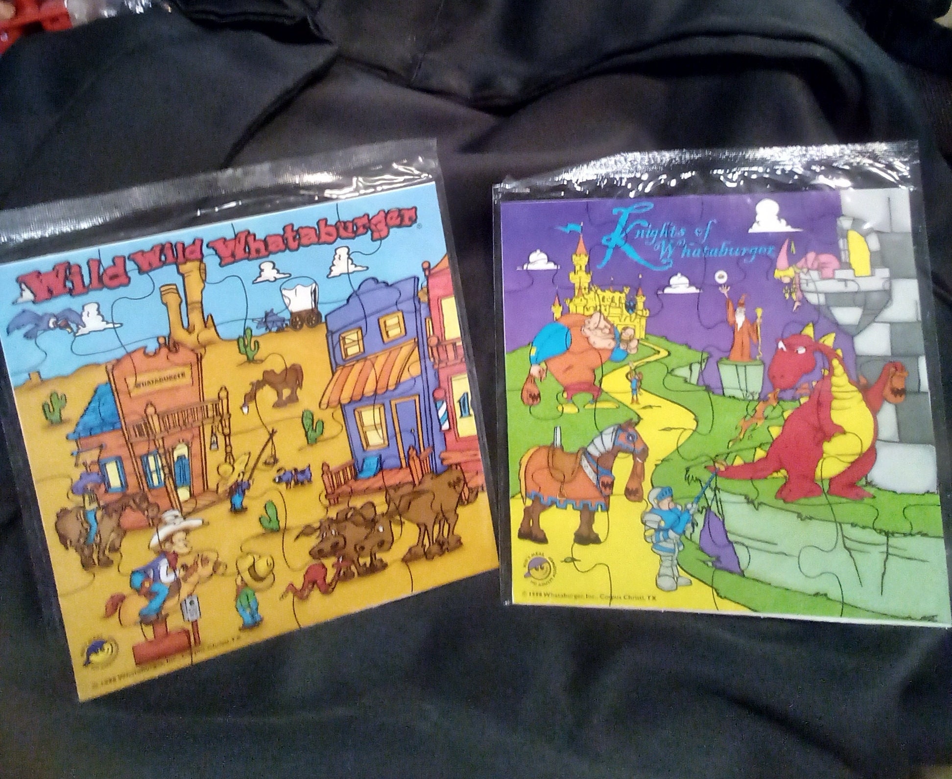 Vintage Whataburger Kids Meal Puzzle Set of Four From 1998 - Etsy
