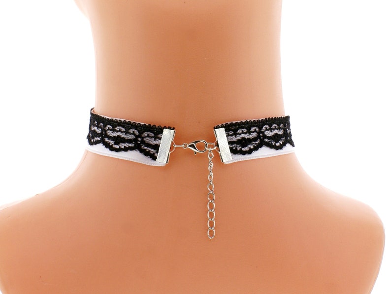 Choker Necklace Lace Choker Satin Kitten Play Collar Ddlg Etsy