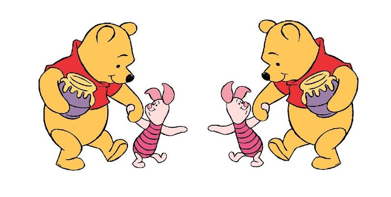 TEMPORARY TATTOO - Set of 4 Winnie the Pooh/ Set of 4 Panda / Set of 2 ...