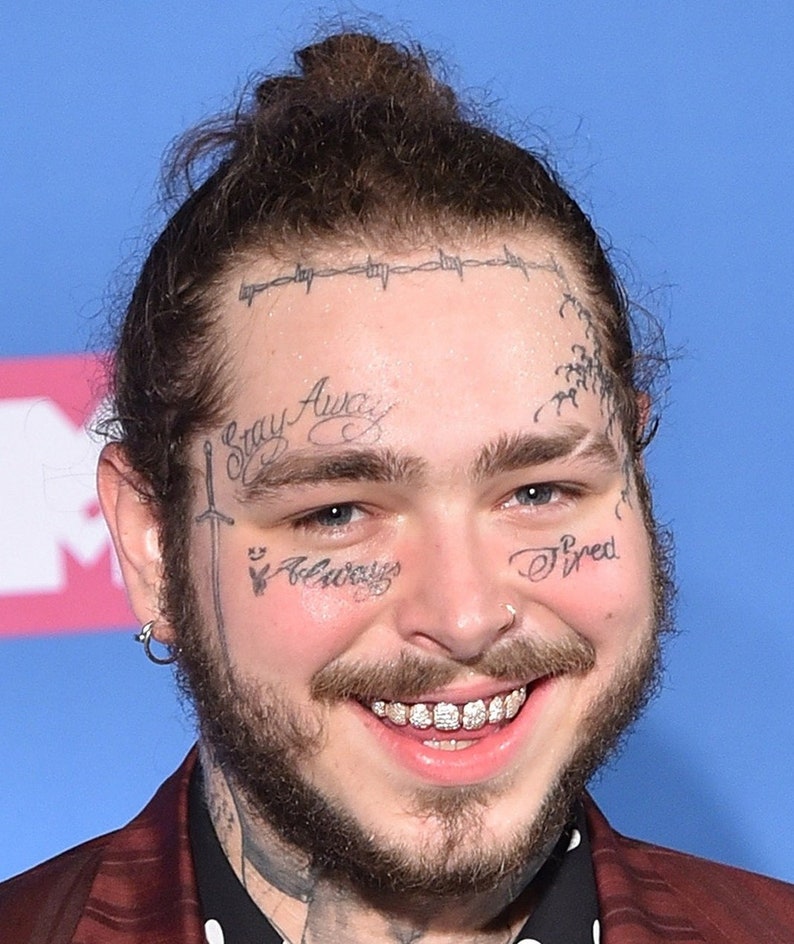 TEMPORARY TATTOO - Post Malone Face Tattoos /tekashi69 Set / Halloween ...