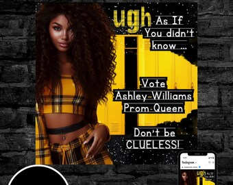 Vote Homecoming / Prom Queen , Class Campaign , Election - Etsy