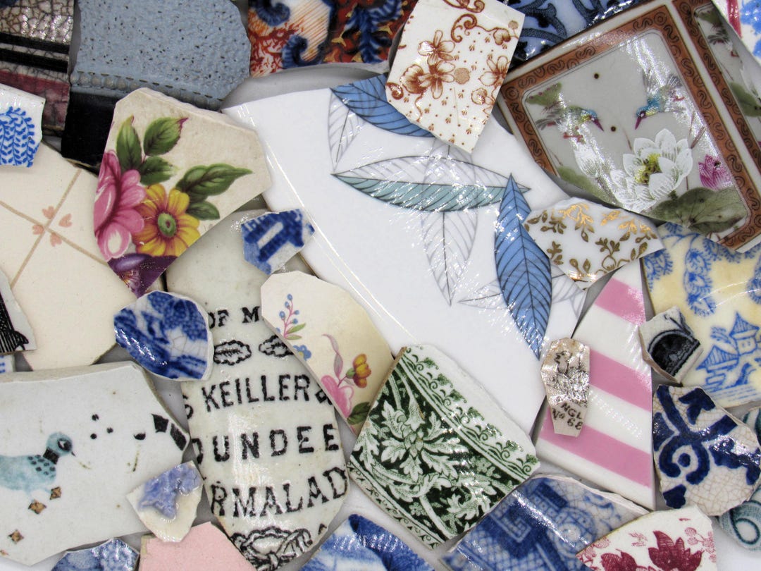 Colourful Vintage/modern Pottery Mudlarked From a Sea Harbour! A Job ...