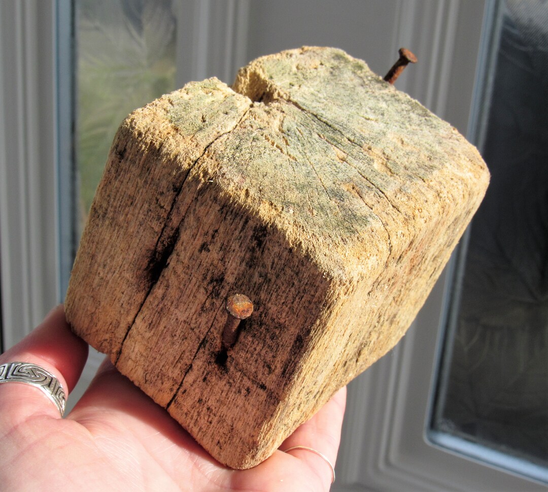 Large Driftwood Cube This Wave-worn Driftwood Chunk With - Etsy