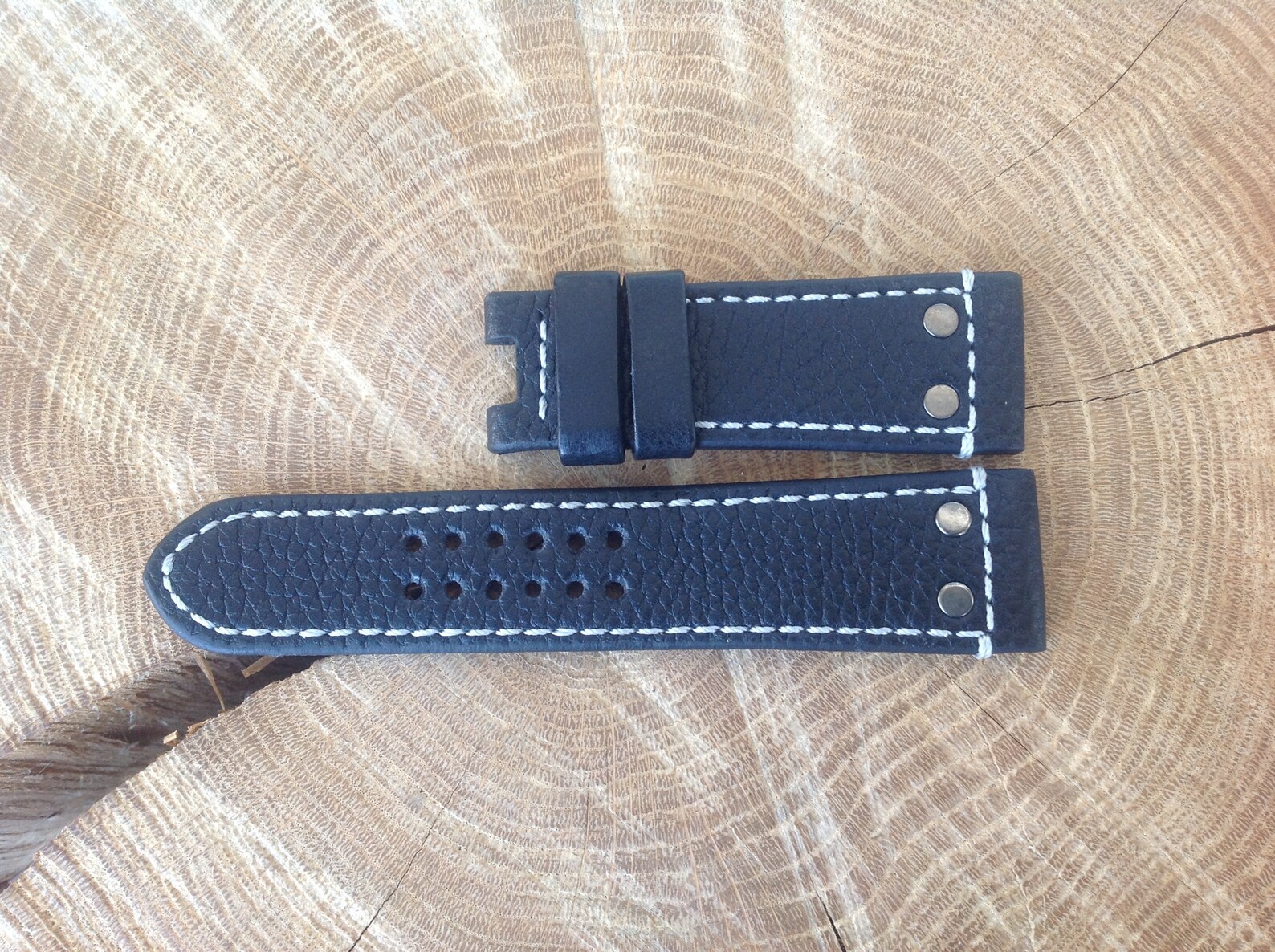 Watch Band For Luminox 26mm Genuine Leather Handmade Watch | Etsy