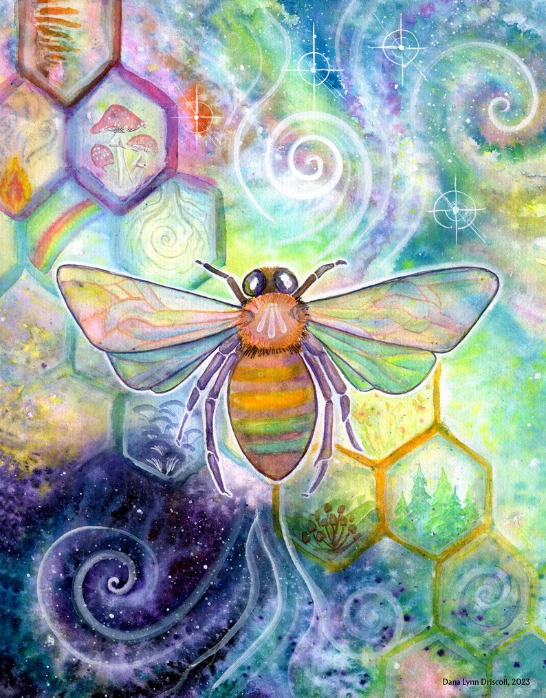 Spirit Bee of Inspiration High Quality Art Print Matte - Etsy