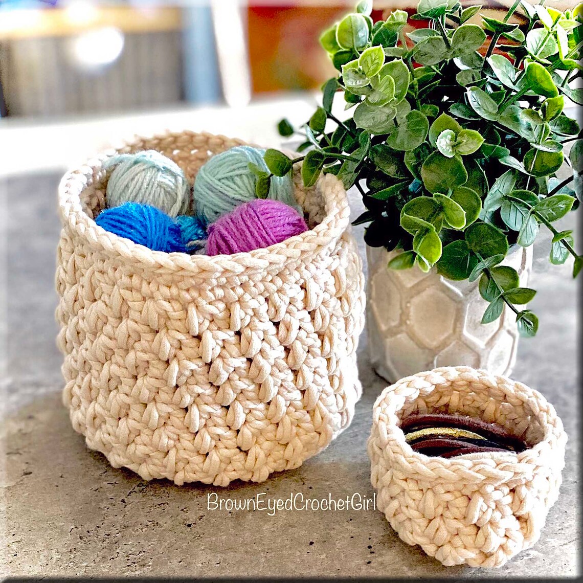 CROCHET BASKET PATTERN Crochet Storage Basket Crochet | Etsy