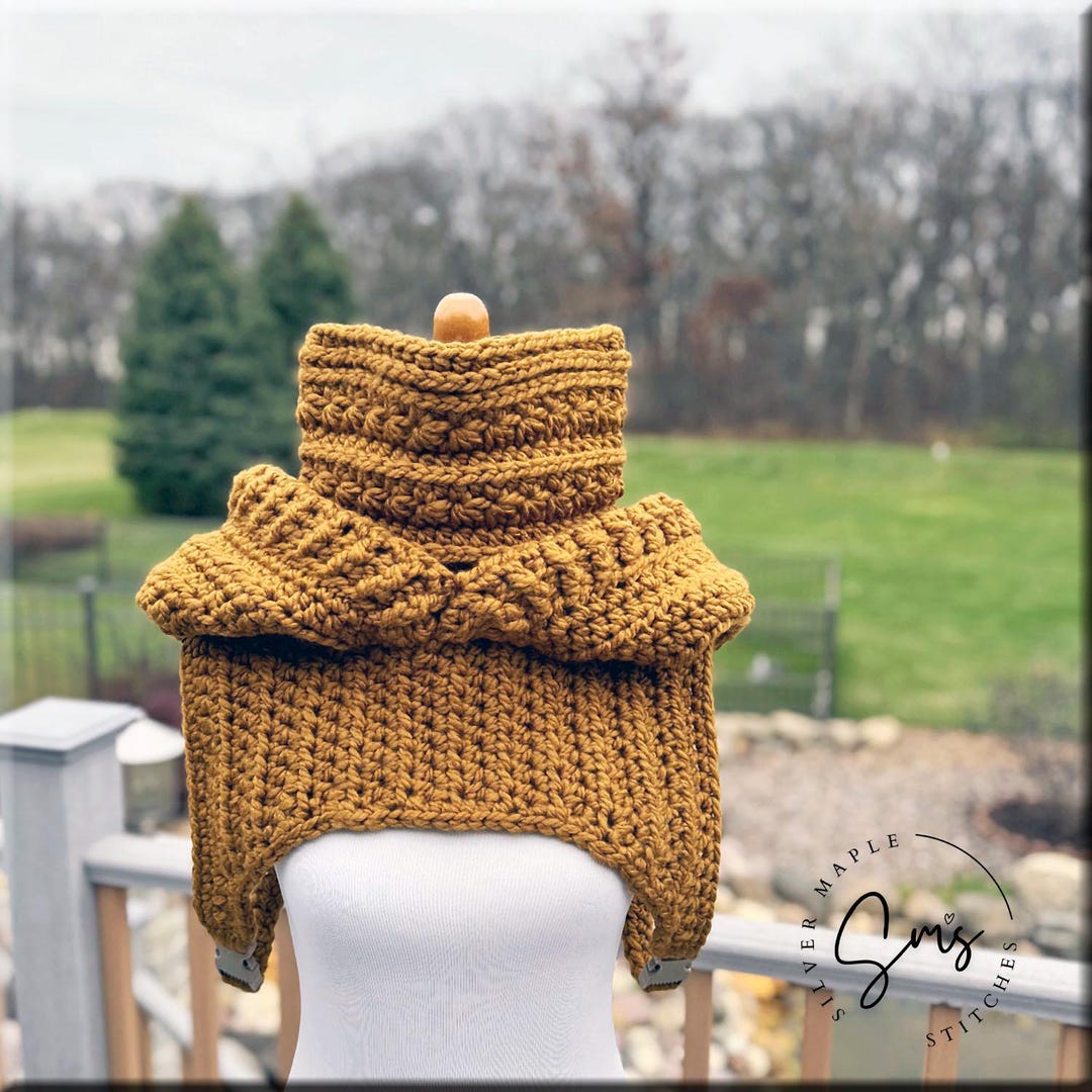 MATRIXX HOOD, Cowl Scarf Hood, Crochet Scarf, Crochet Hood, Matrix ...