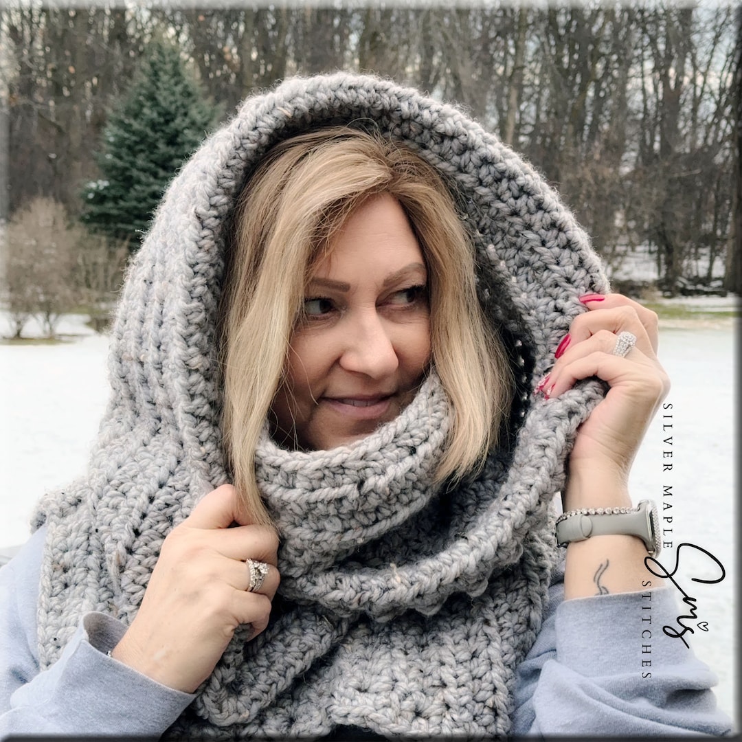 MATRIXX HOOD, PICK Your Color, Crocheted Hood, Crochet Scarf Hood ...