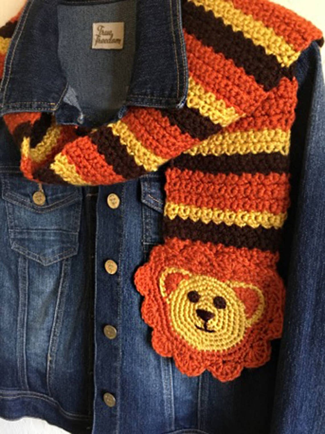 Lion Scarf - Etsy