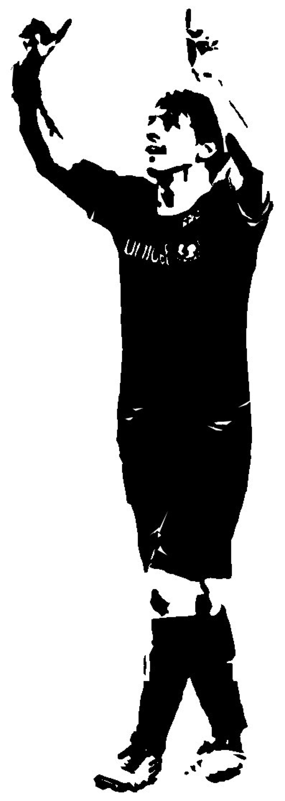 Lionel Messi Footballer Standing Celebrating Argentina - Etsy