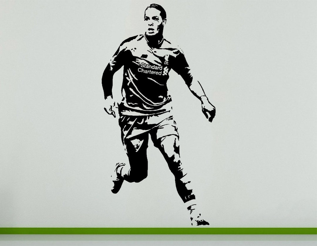 Virgil Van Dijk Dutch Netherlands Football Soccer Player Decal Wall Art ...