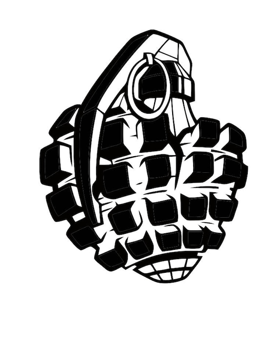 Exploding Grenade Drawing