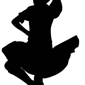 Highland Dancer Silhouette - Bedroom Wall Art Sticker Picture Decal - Etsy