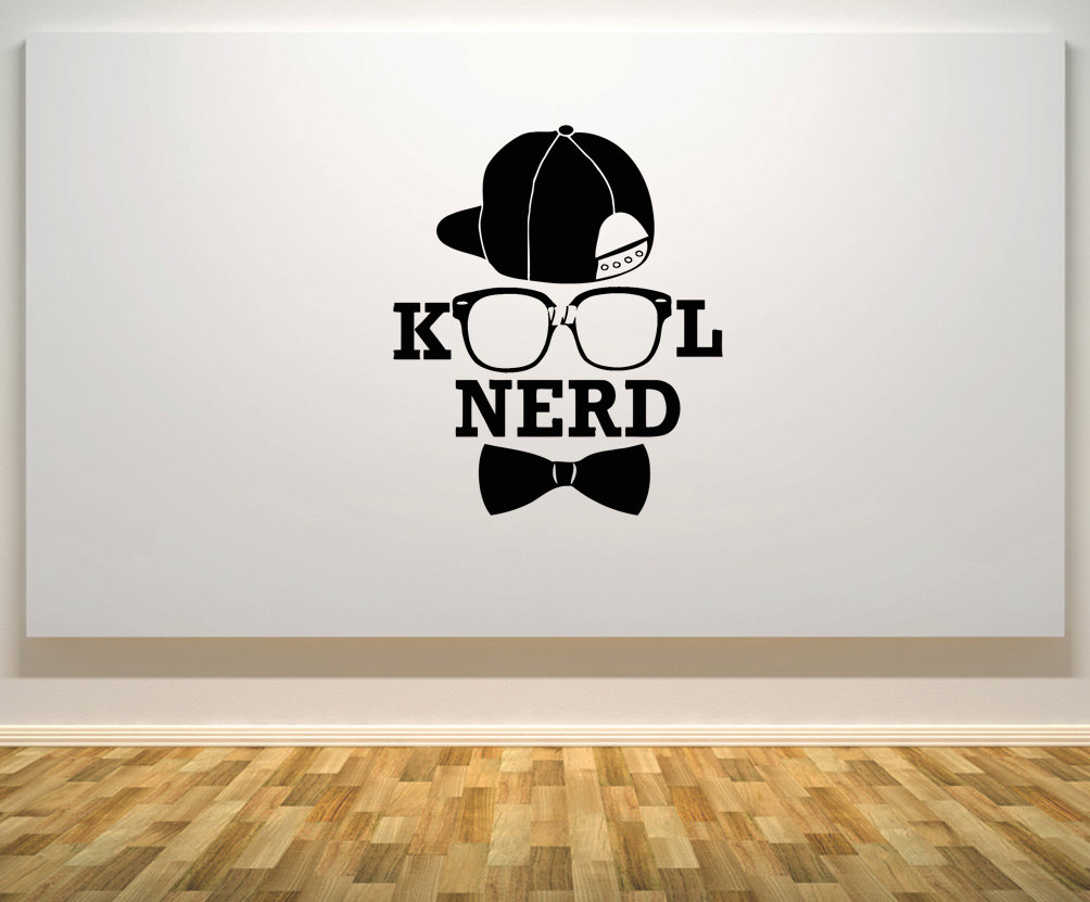 Kool Nerd Logo Geeks Are HOT Badge Kool Badges
