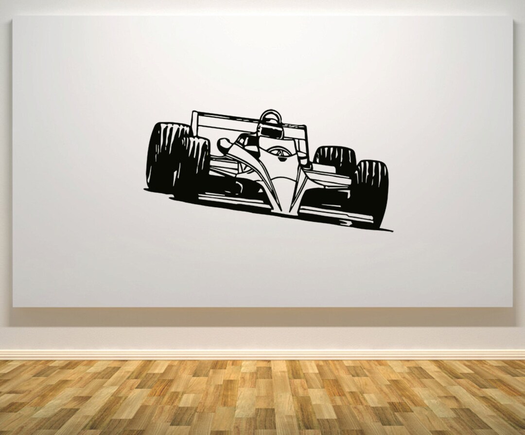 Formula 1 Racing Car Speed Fast Kitchen Bedroom Wall Art Sticker ...
