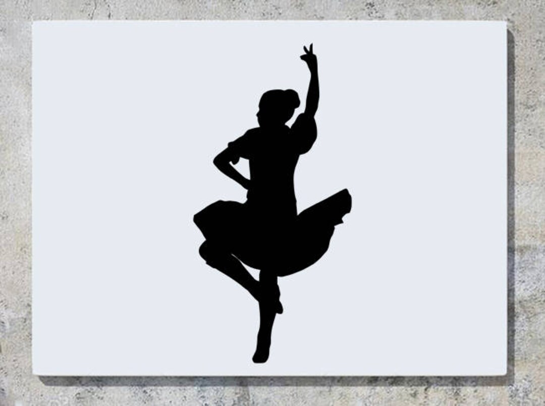 Highland Dancer Silhouette - Bedroom Wall Art Sticker Picture Decal - Etsy